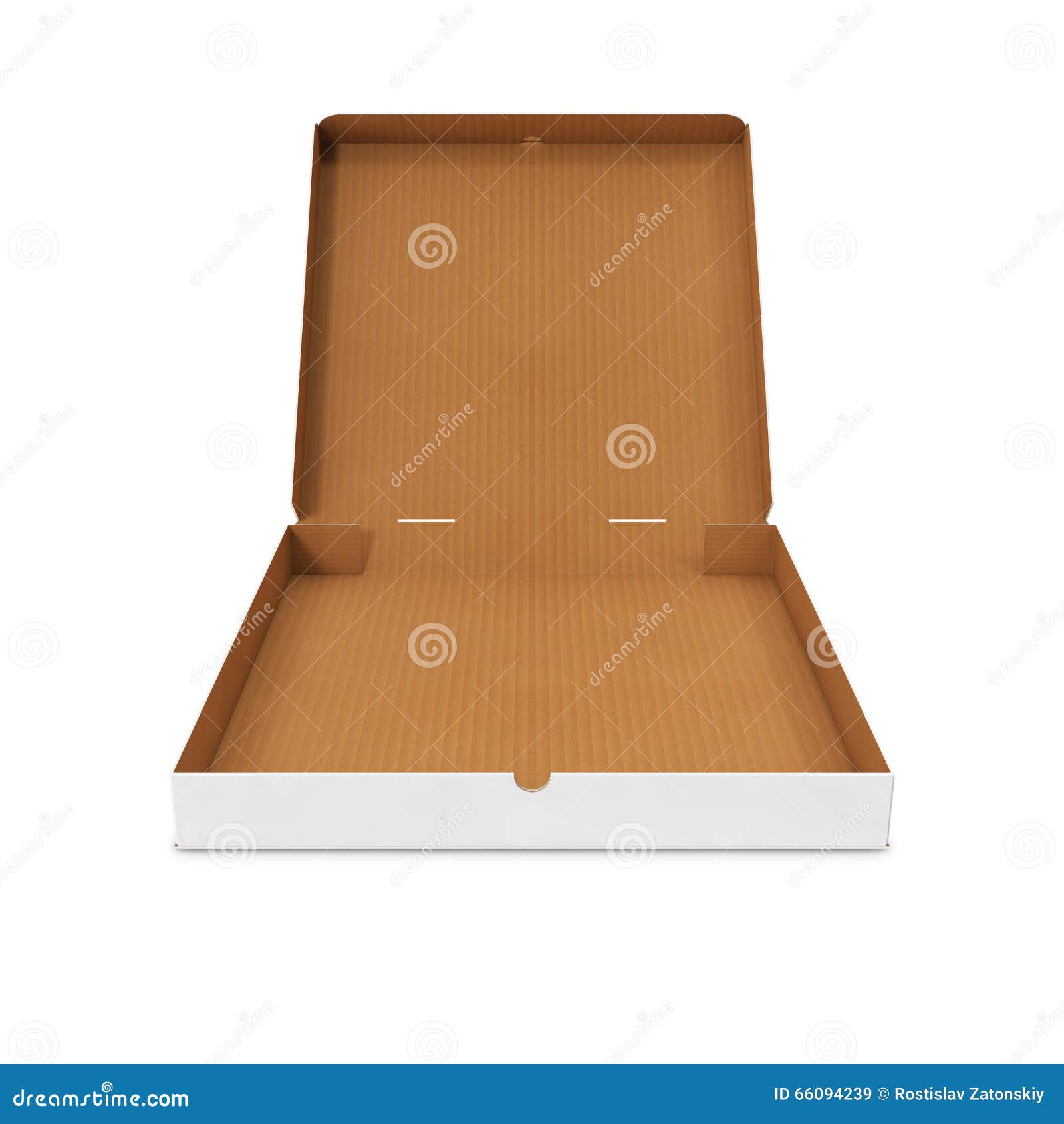 Open pizza box stock illustration. Illustration of advertising - 66094239