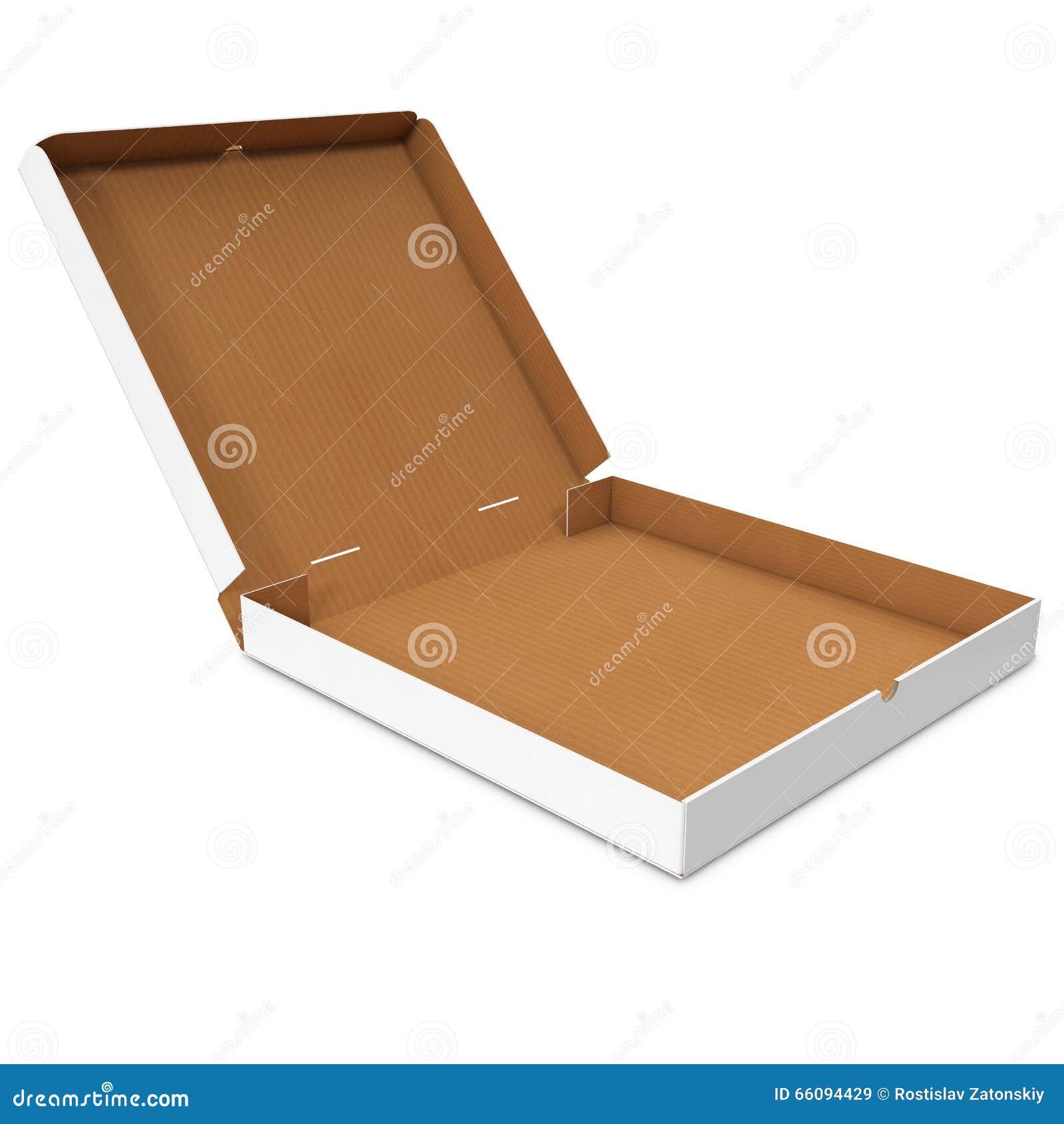 Open pizza box stock illustration. Illustration of case - 66094429