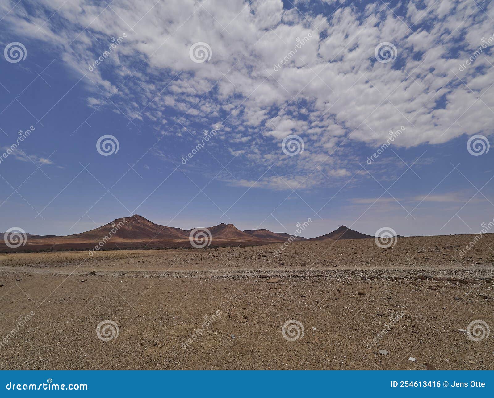 Open Plain in the Desolate and Arid Area of the Kaokoland Stock Photo ...