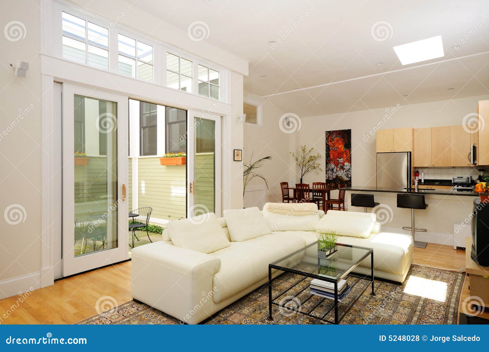 Open Plan stock photo. Image of lifestyle, atrium, flower - 5248028