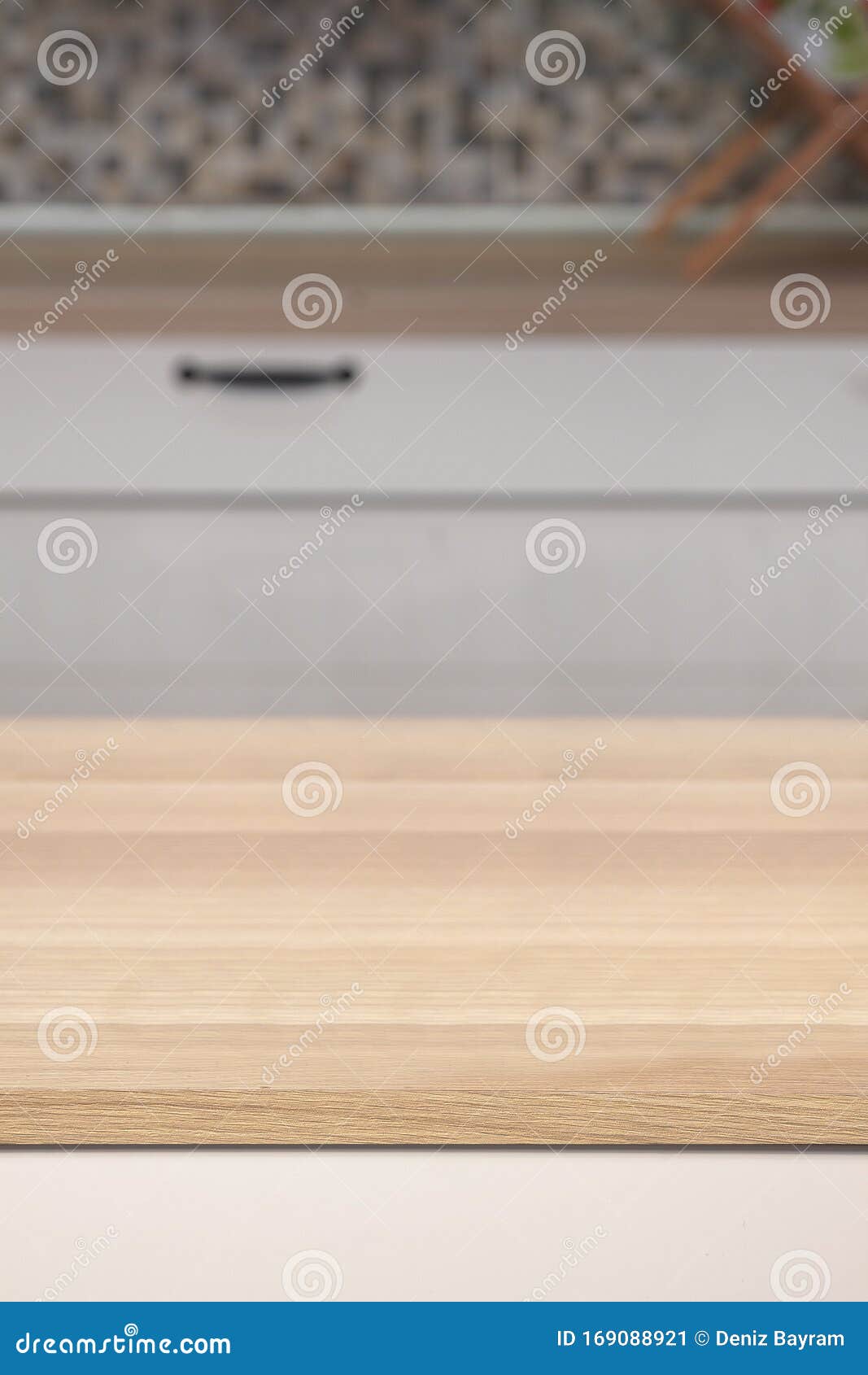 Open Plan Empty Counter Top in Kitchen Stock Image - Image of lunch ...