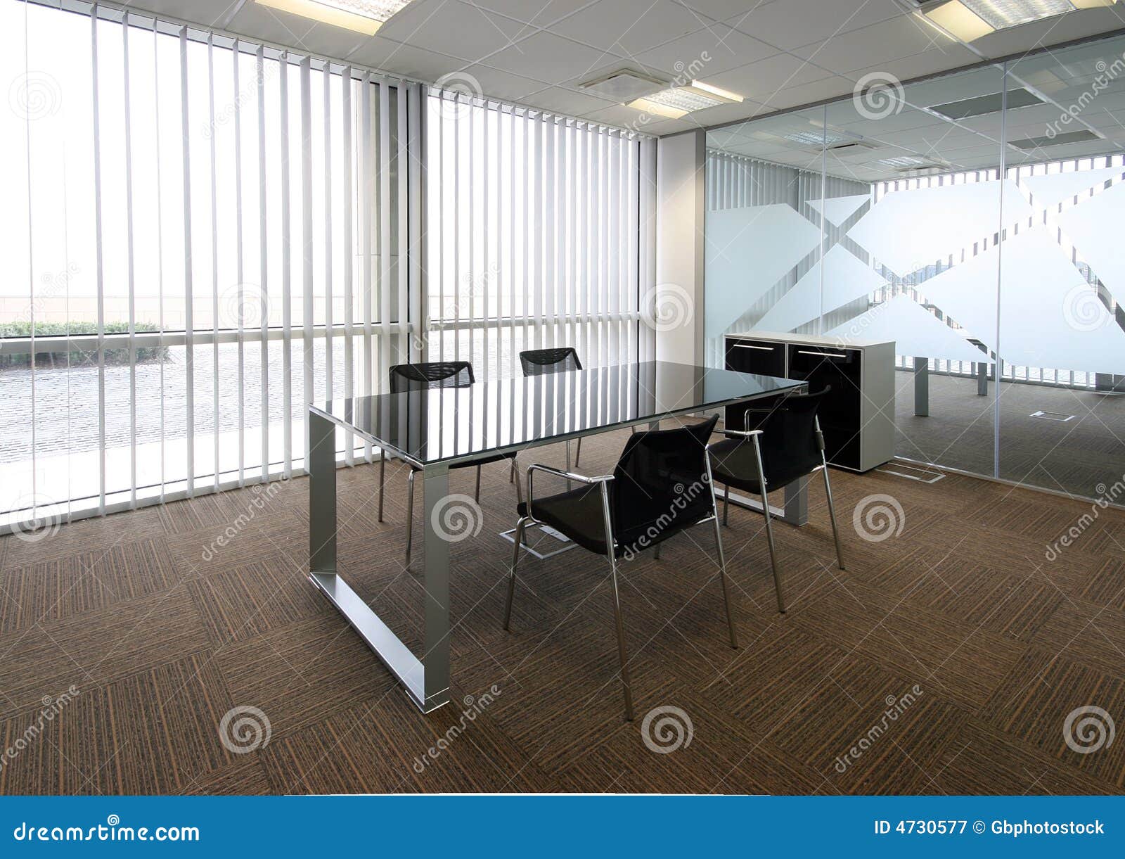 Open Plan Office stock image. Image of desk, interior - 4730577