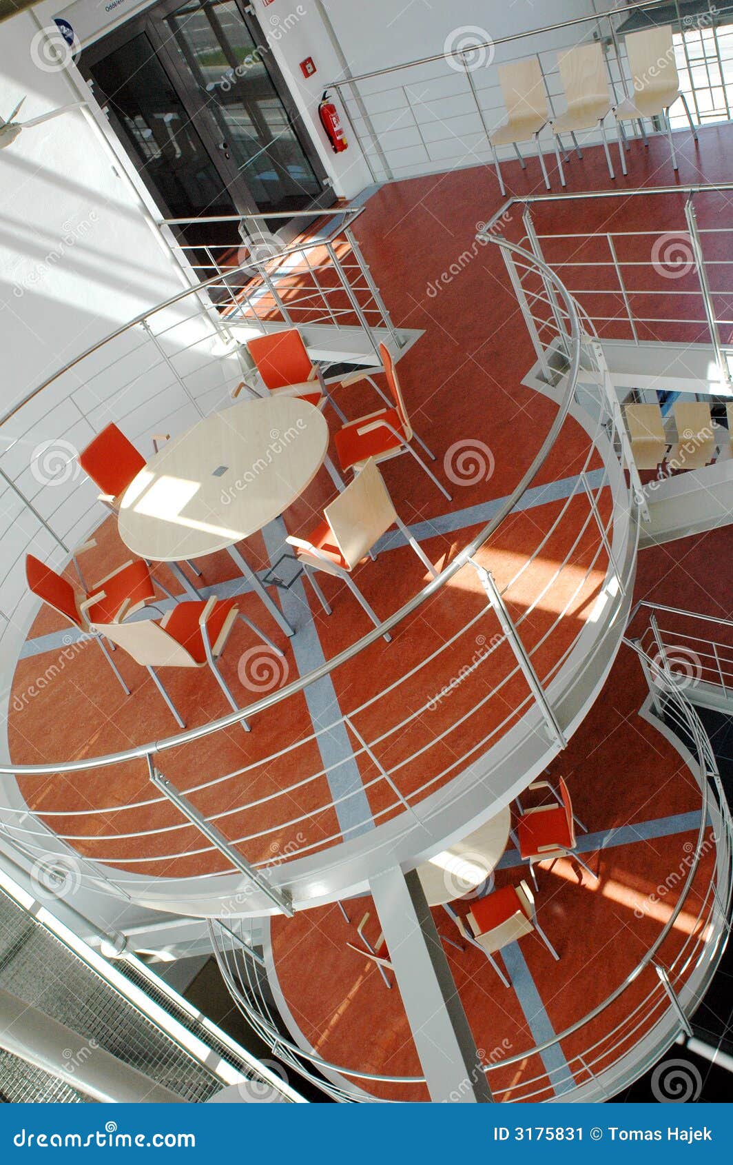 Open-plan seating areas stock image. Image of architecture - 3175831