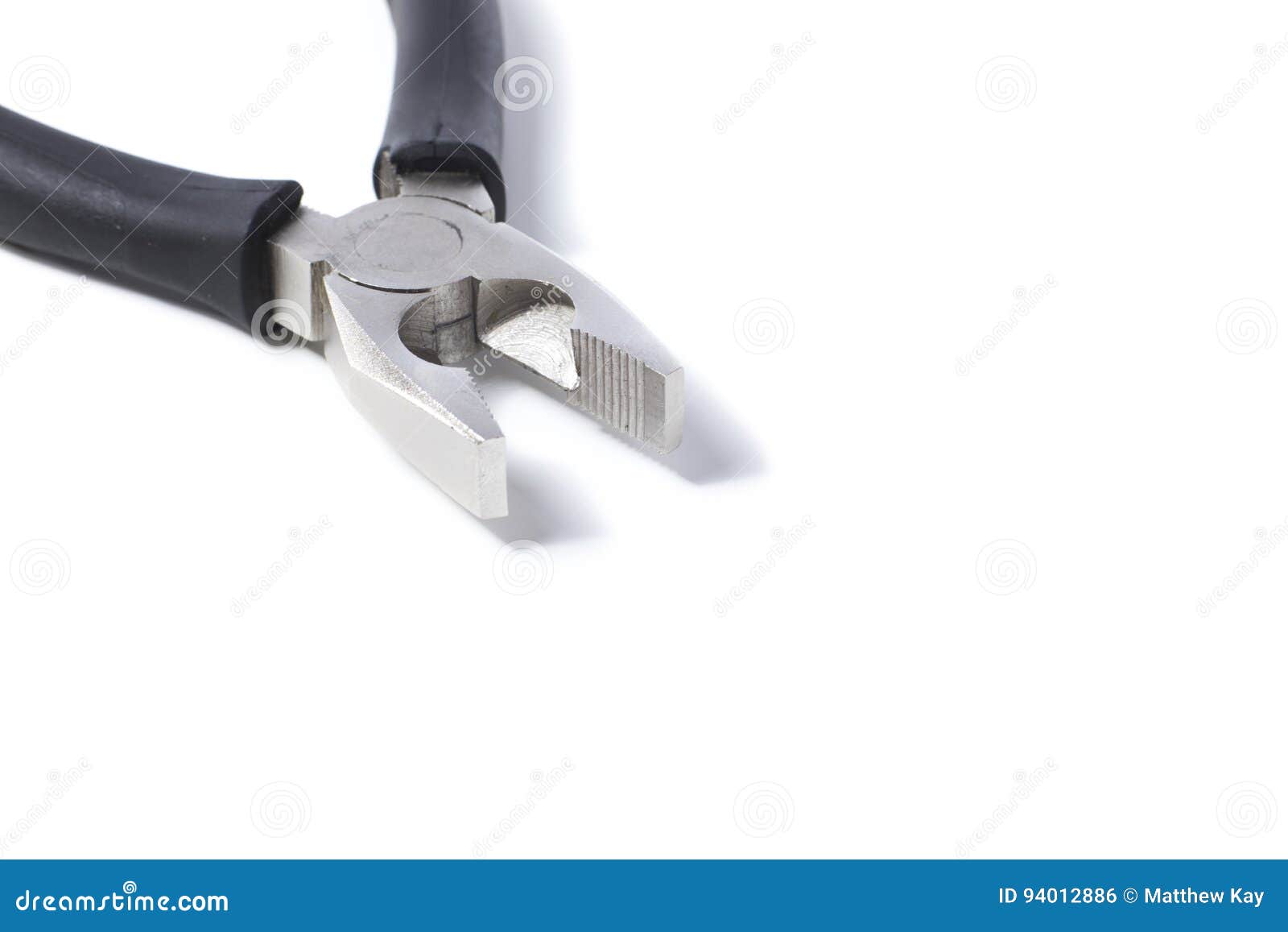 Open Pliers with Integral Wire Cutter Stock Photo - Image of workshop ...