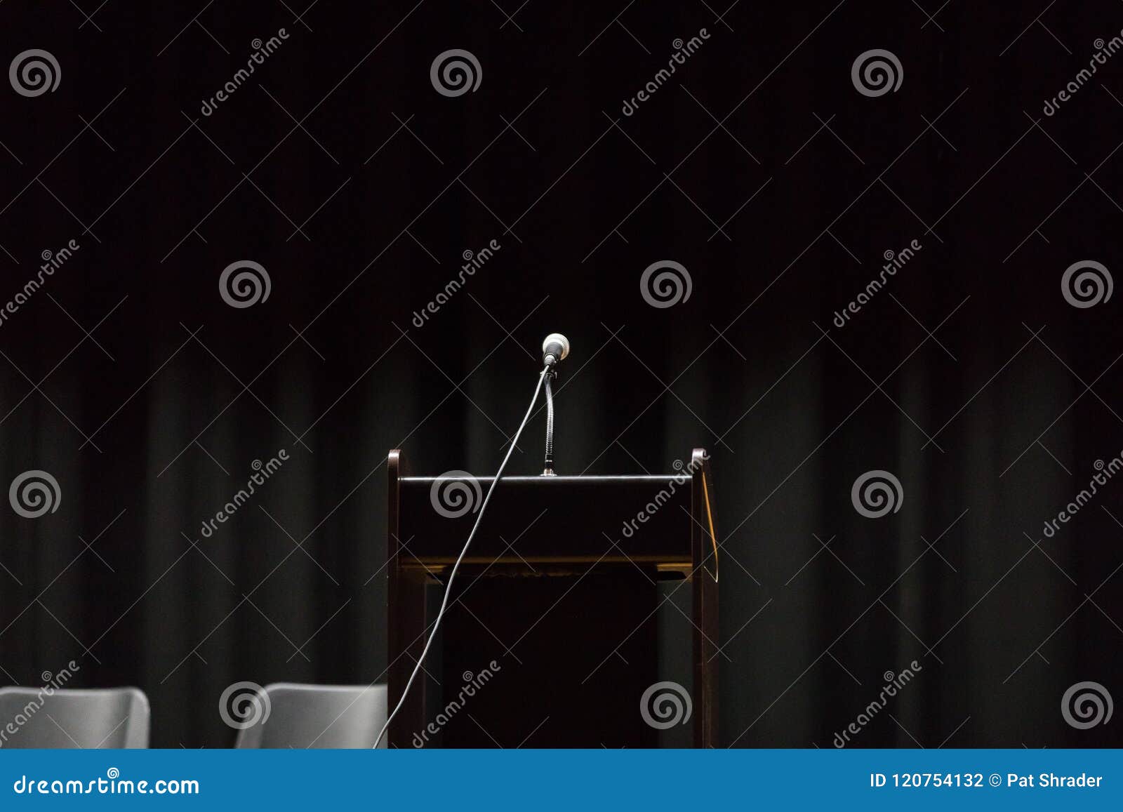 Open Podium Ready for Speaker Stock Photo - Image of stand, empty ...