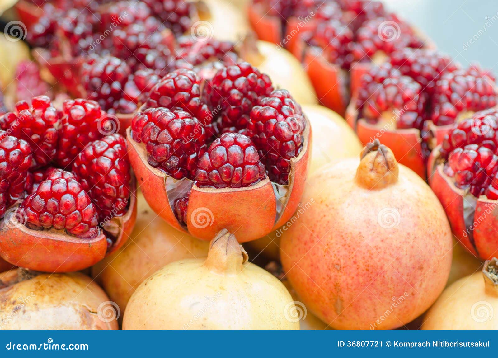 Open Pomegranates stock image. Image of pomegranates - 36807721