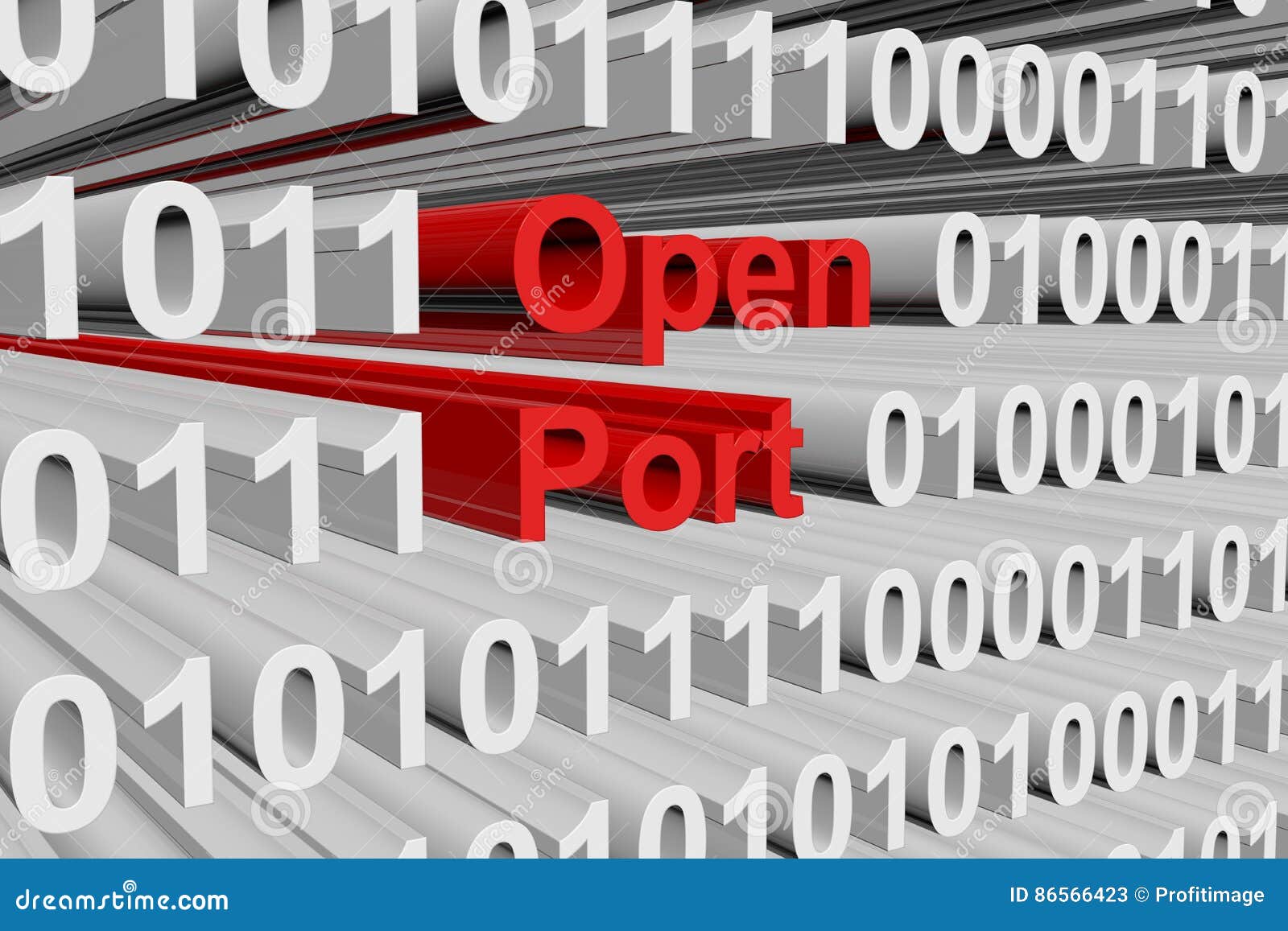 Open port stock illustration. Illustration of network - 86566423