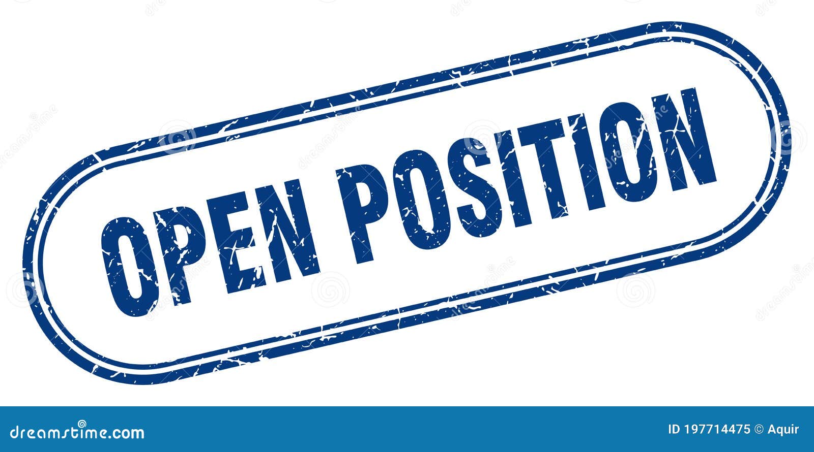 Open Position Stamp. Rounded Grunge Textured Sign. Label Stock Vector ...