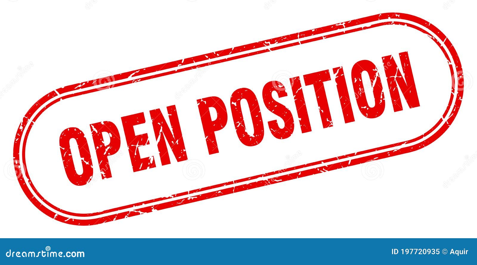 Open Position Stamp. Rounded Grunge Textured Sign. Label Stock Vector ...