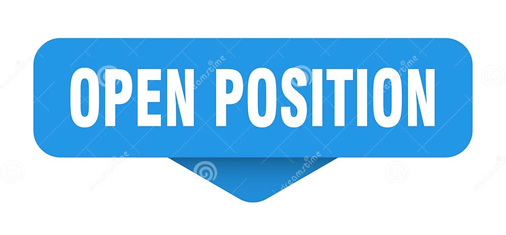 Open Position Sticker. Open Position Sign on Transparent Background ...