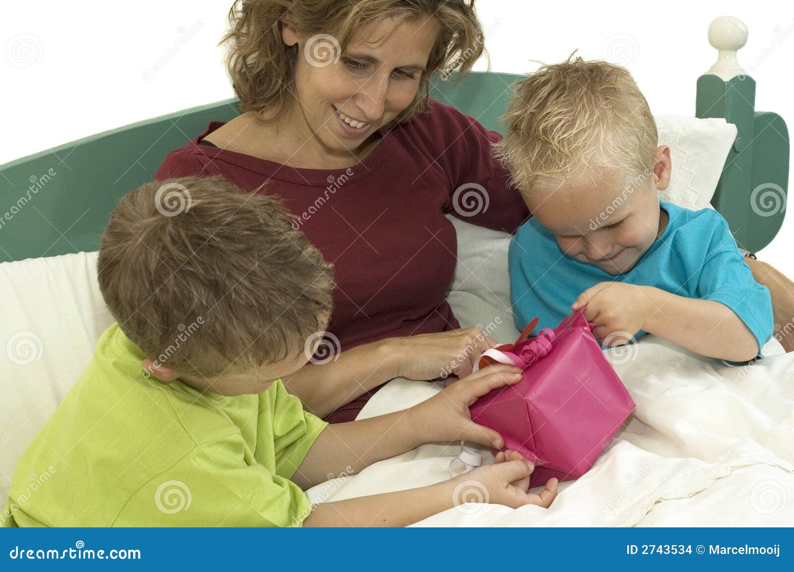 Open the Present stock photo. Image of celebrating, bedroom - 2743534