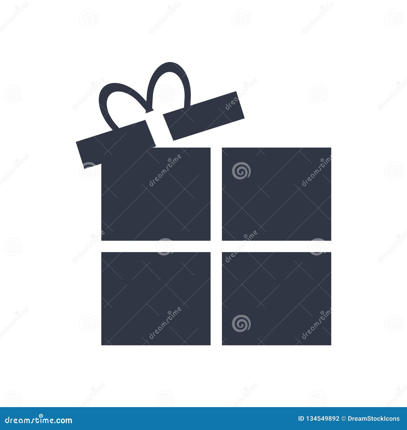Open Present Box Icon Vector Sign and Symbol Isolated on White ...