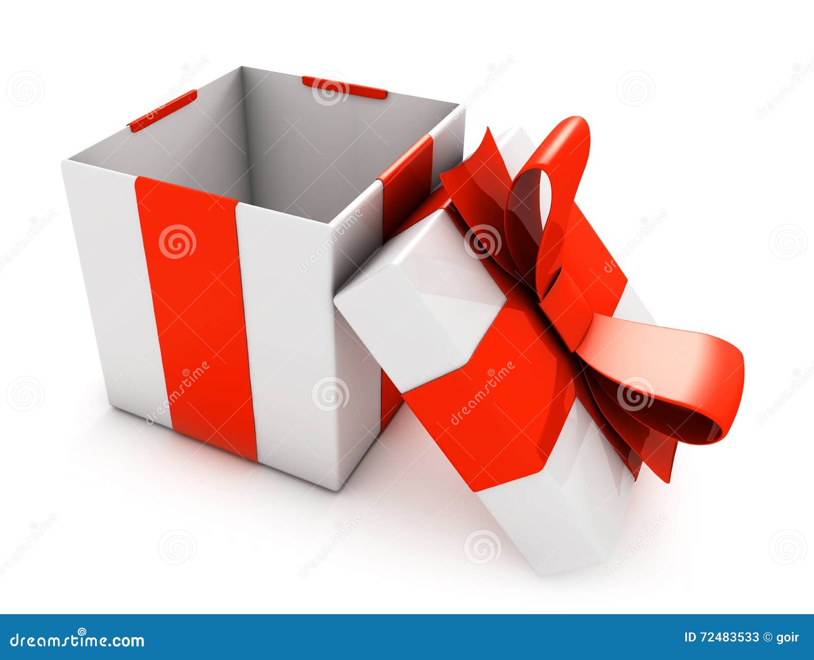 Open present box stock illustration. Illustration of label - 72483533