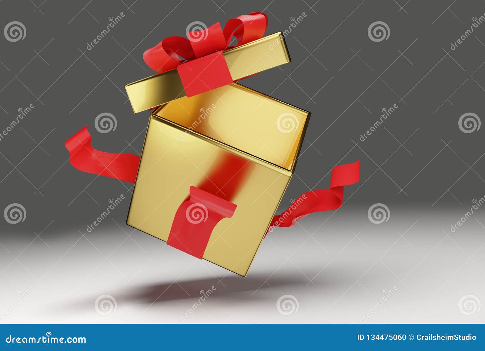 Open Present 3d Illustration Stock Illustration - Illustration of ...