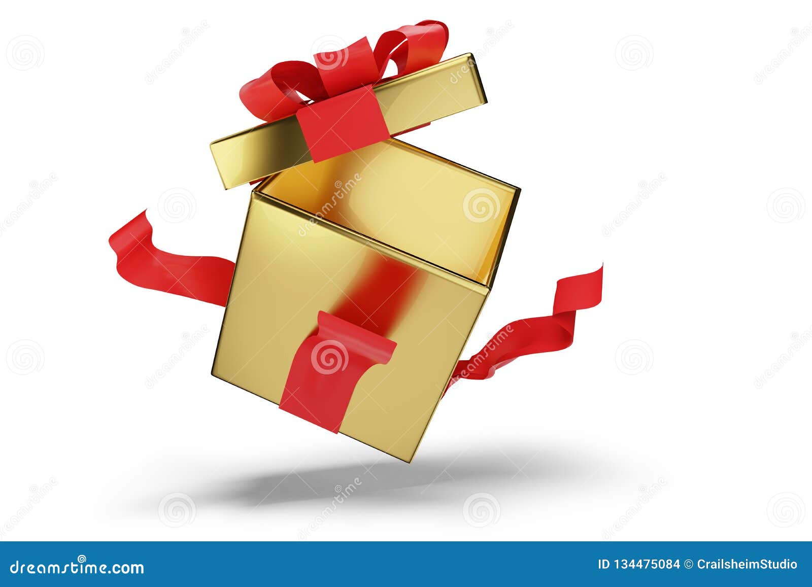 Open Present 3d Illustration Stock Illustration - Illustration of ...
