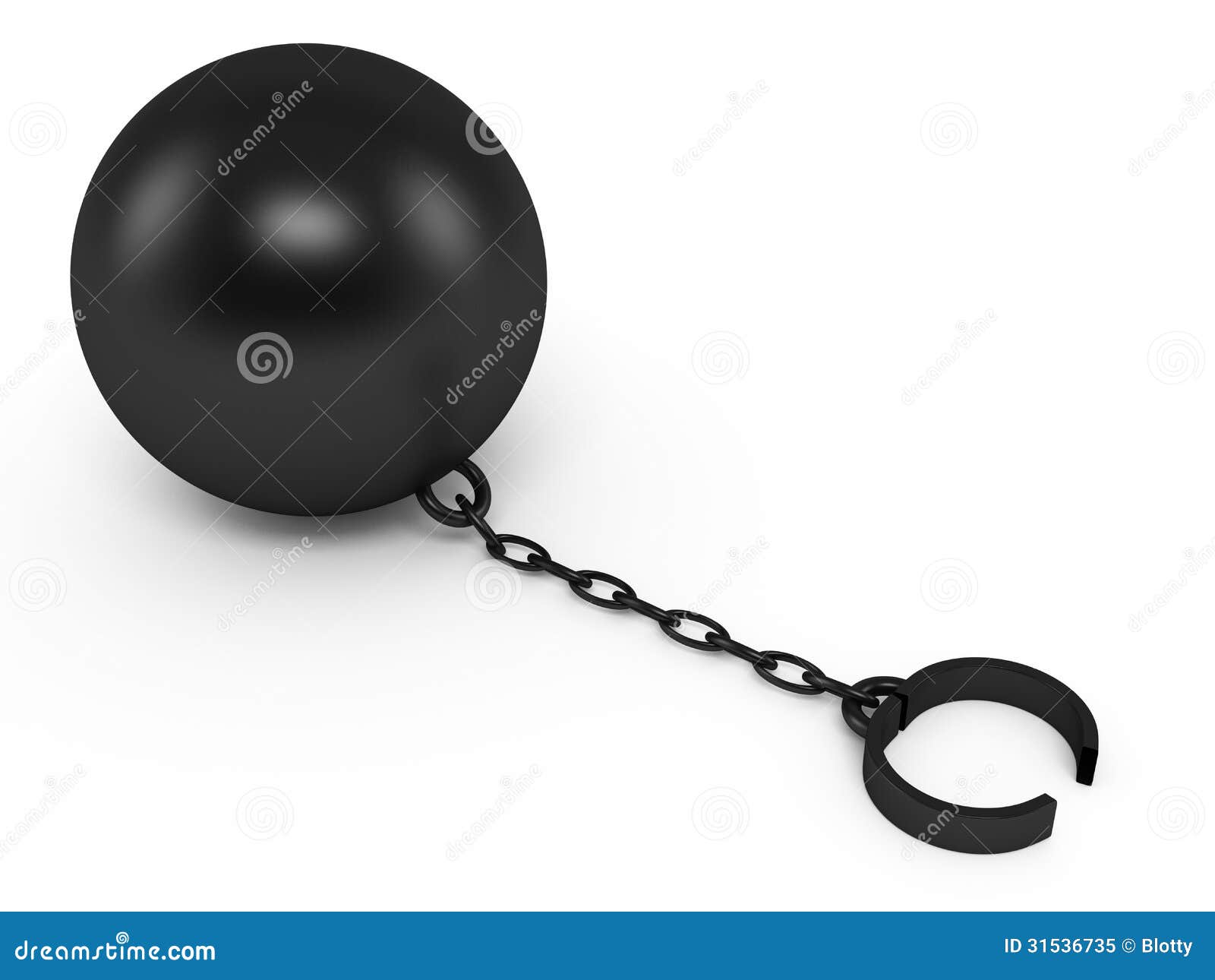 Open prisoner shackle stock illustration. Illustration of captivity ...