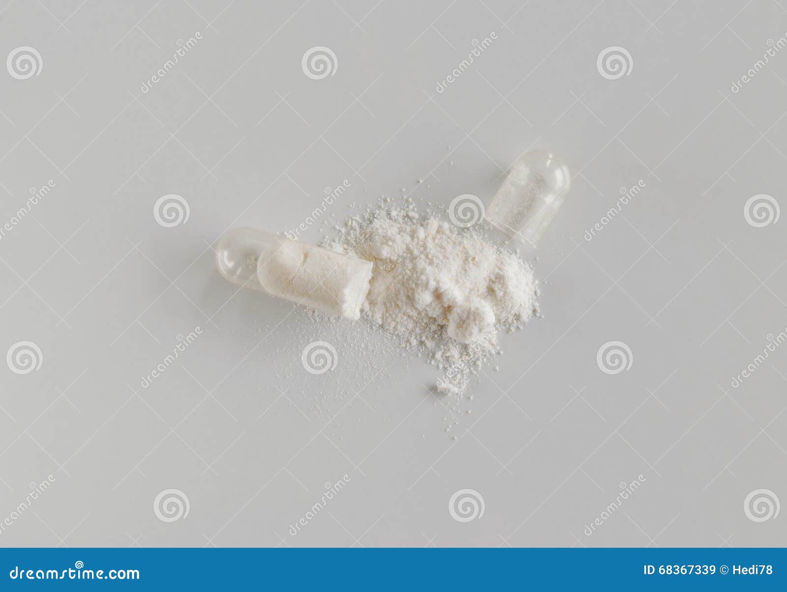 Open Probiotic Powder Capsule Stock Image - Image of medicine ...