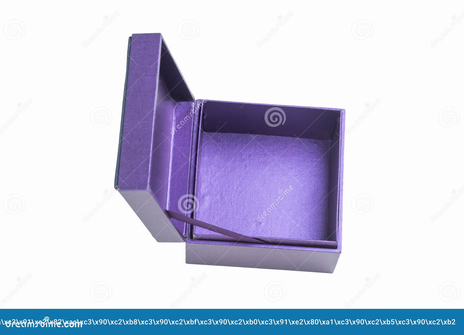 Open Purple Box on a White Background, Mock-up Stock Photo - Image of ...