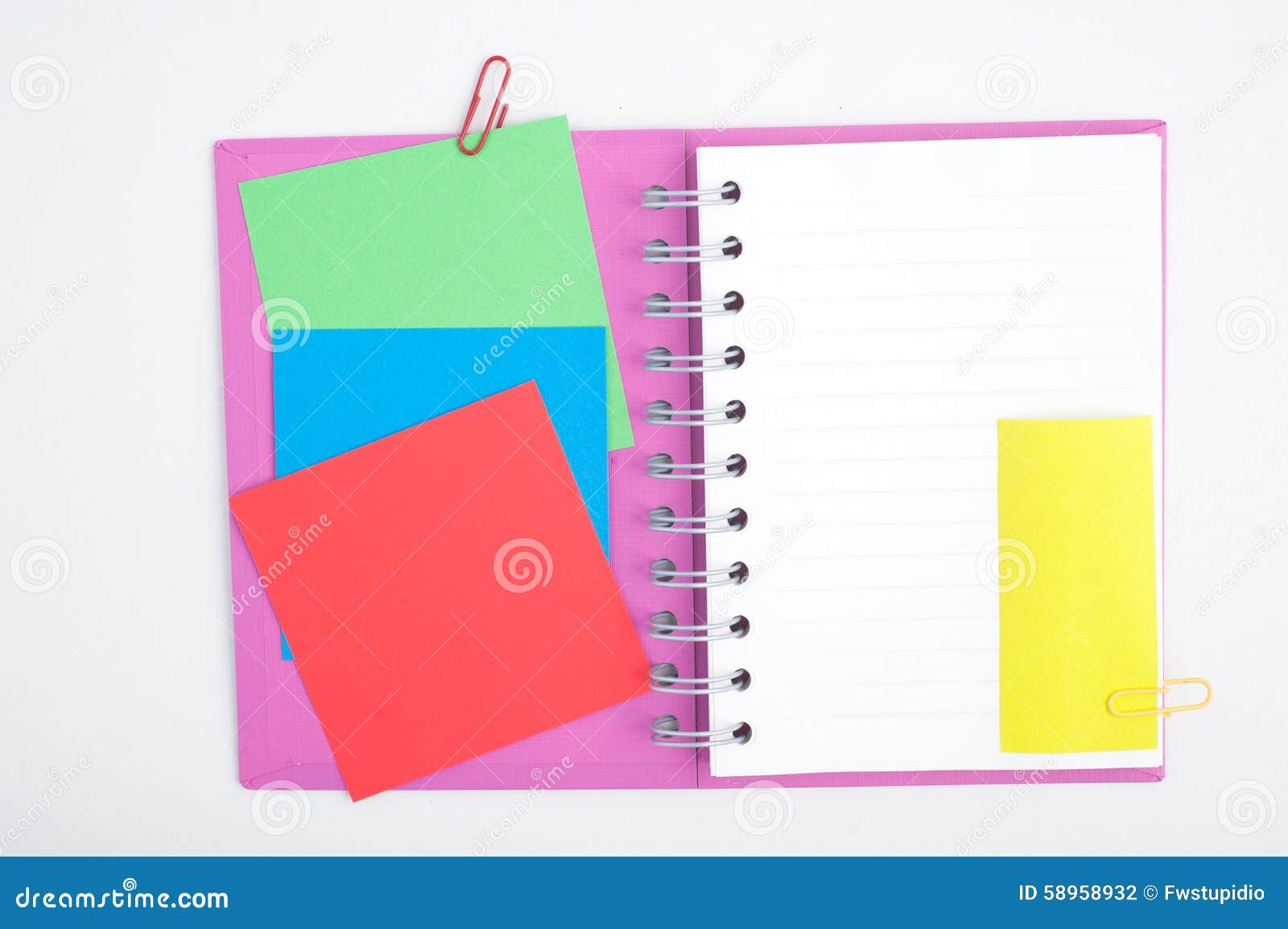 Purple Notebook With Blank Sheet Surrounded By Numbers And A Calculator ...