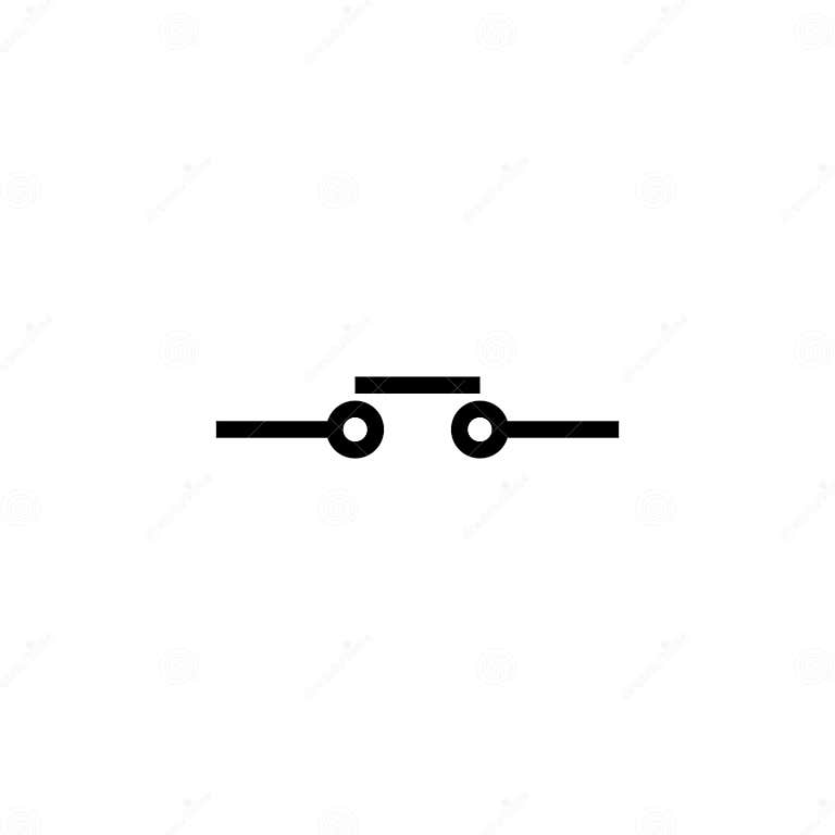 Open Push Switch Symbol. Open Push Switch Circuit Symbol, Open Push ...