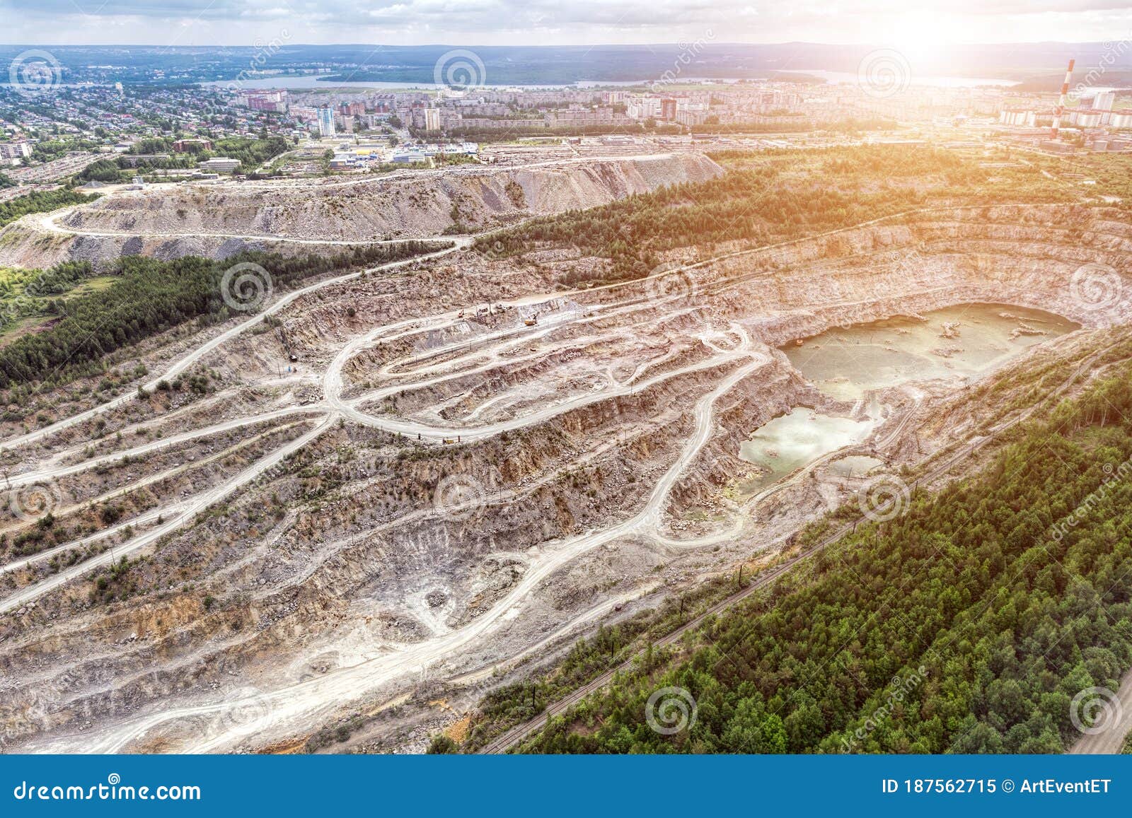Open Quarry for Stone Extraction. Quarry.nobody Stock Image - Image of ...