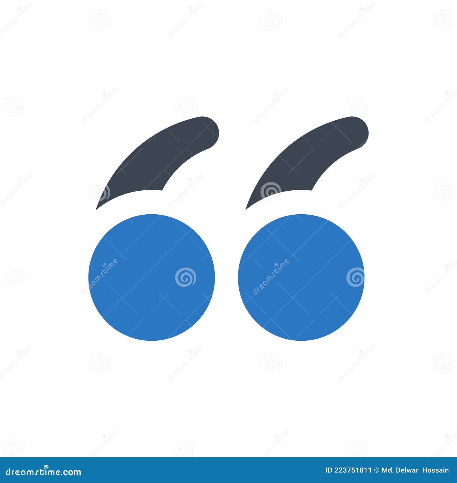 Quote Icon. Quotations Marks Symbols, Double Comma Punctuation Text ...
