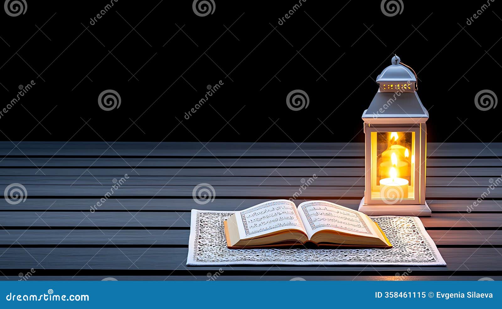 Open Quran Book With Arabic Calligraphy Royalty-Free Stock Photo ...