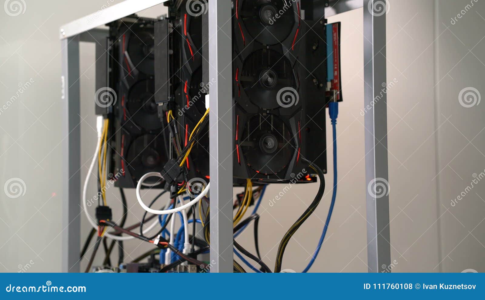 Open Rack for Cryptocurrency Mining Includes Graphics Cards ...
