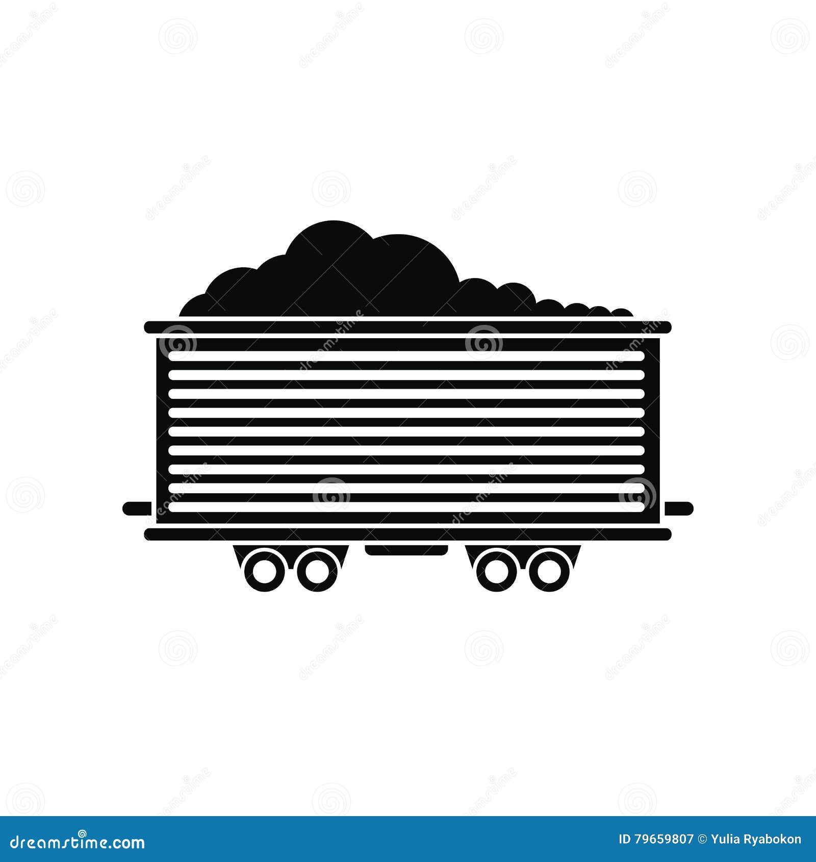 Open Rail Car For Transportation Of Bulk Cargoes. Rail Covered Wagon ...