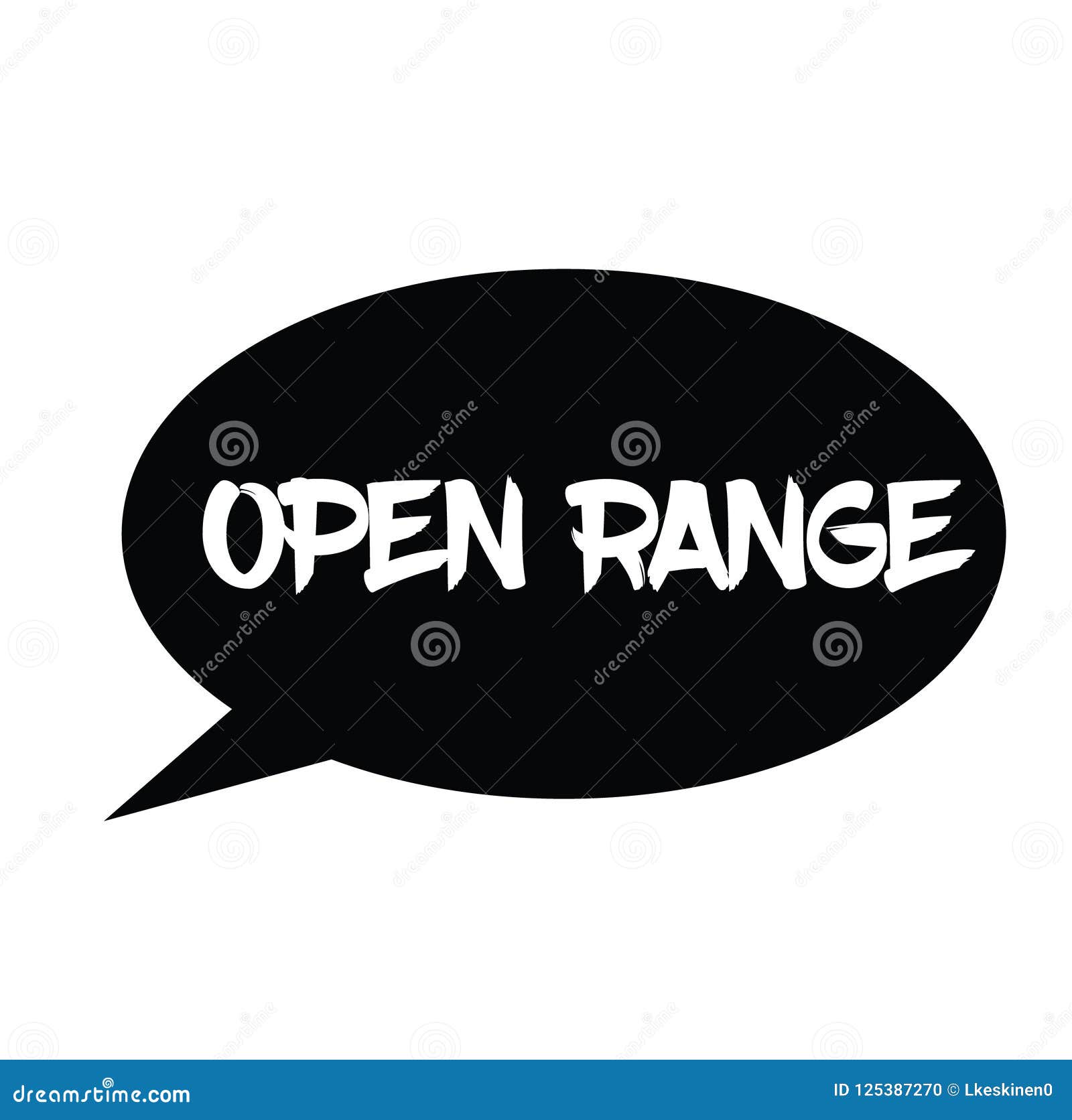 Open range rubber stamp stock vector. Illustration of food - 125387270