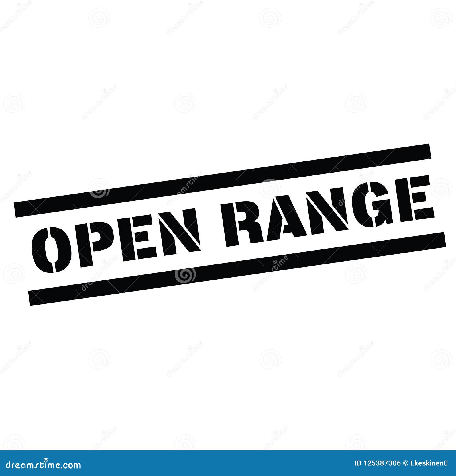 Open Range Sign Illustration | CartoonDealer.com #142307296