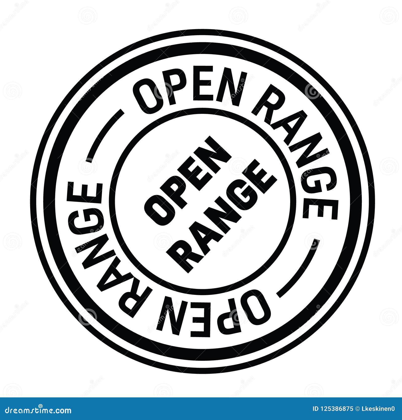 Open Range Sign Illustration | CartoonDealer.com #142307296