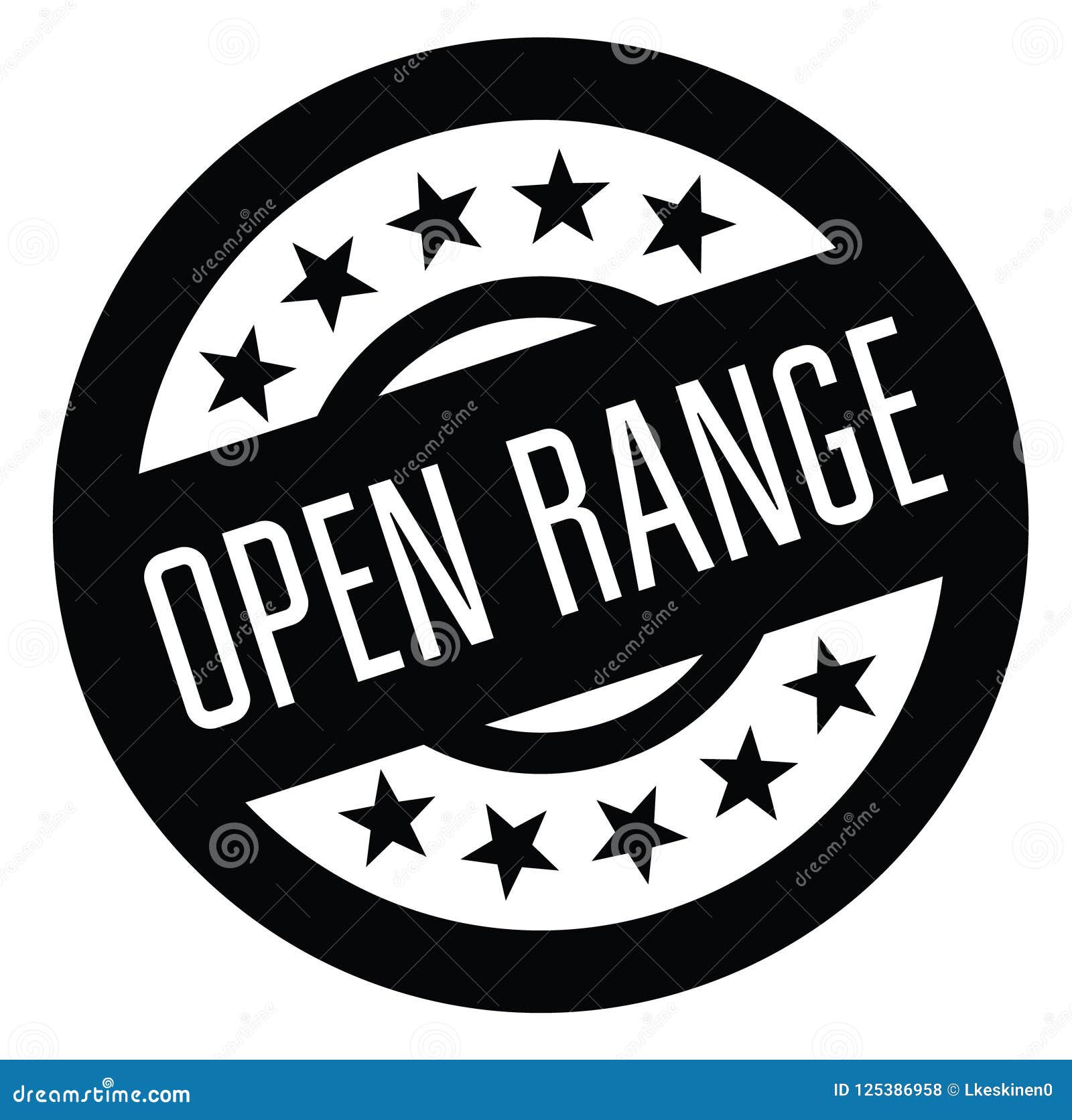 Open Range Sign Illustration | CartoonDealer.com #142307296