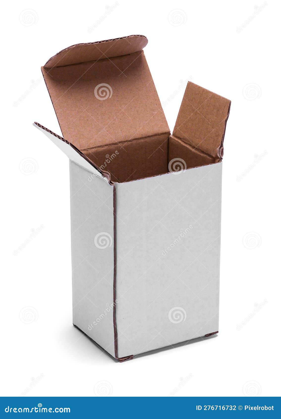 Open Rectangle Box stock photo. Image of carton, open - 276716732