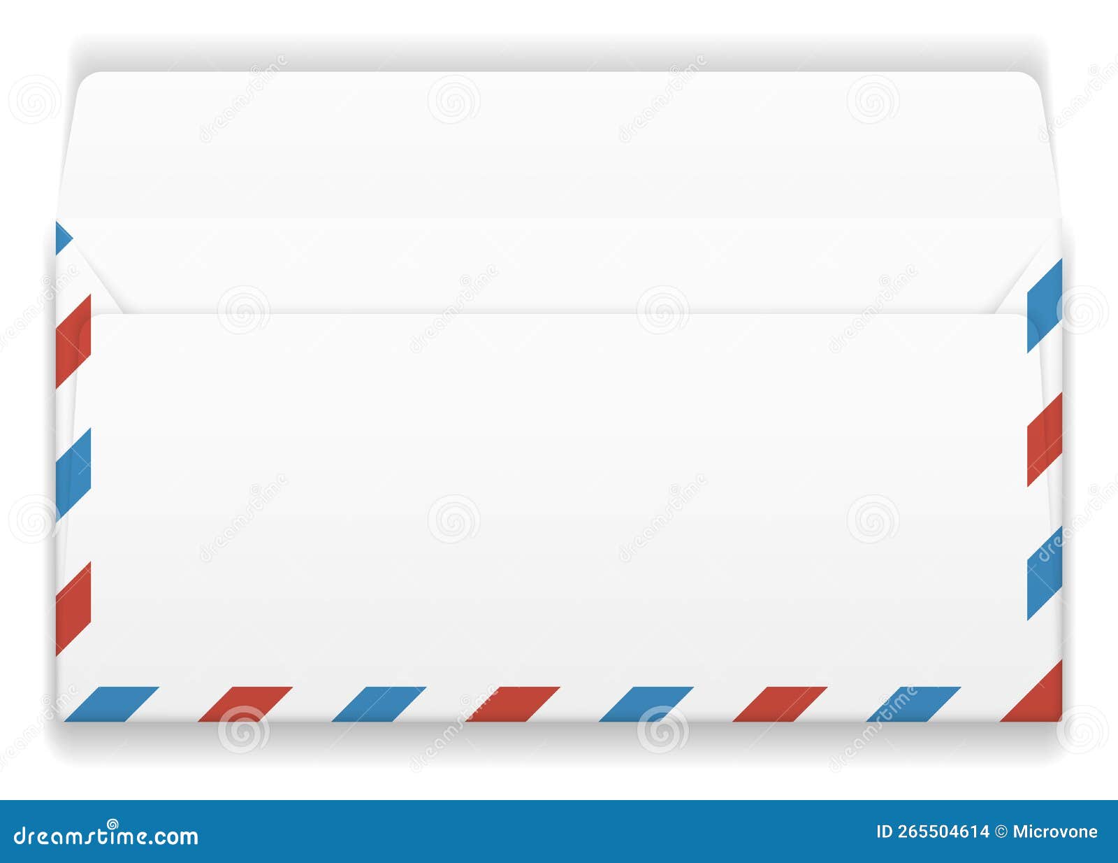 Open Rectangle Envelope. Letter Package Stock Vector - Illustration of ...