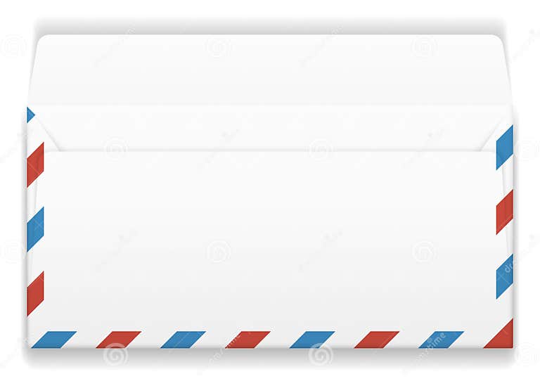 Open Rectangle Envelope. Letter Package Stock Vector - Illustration of ...