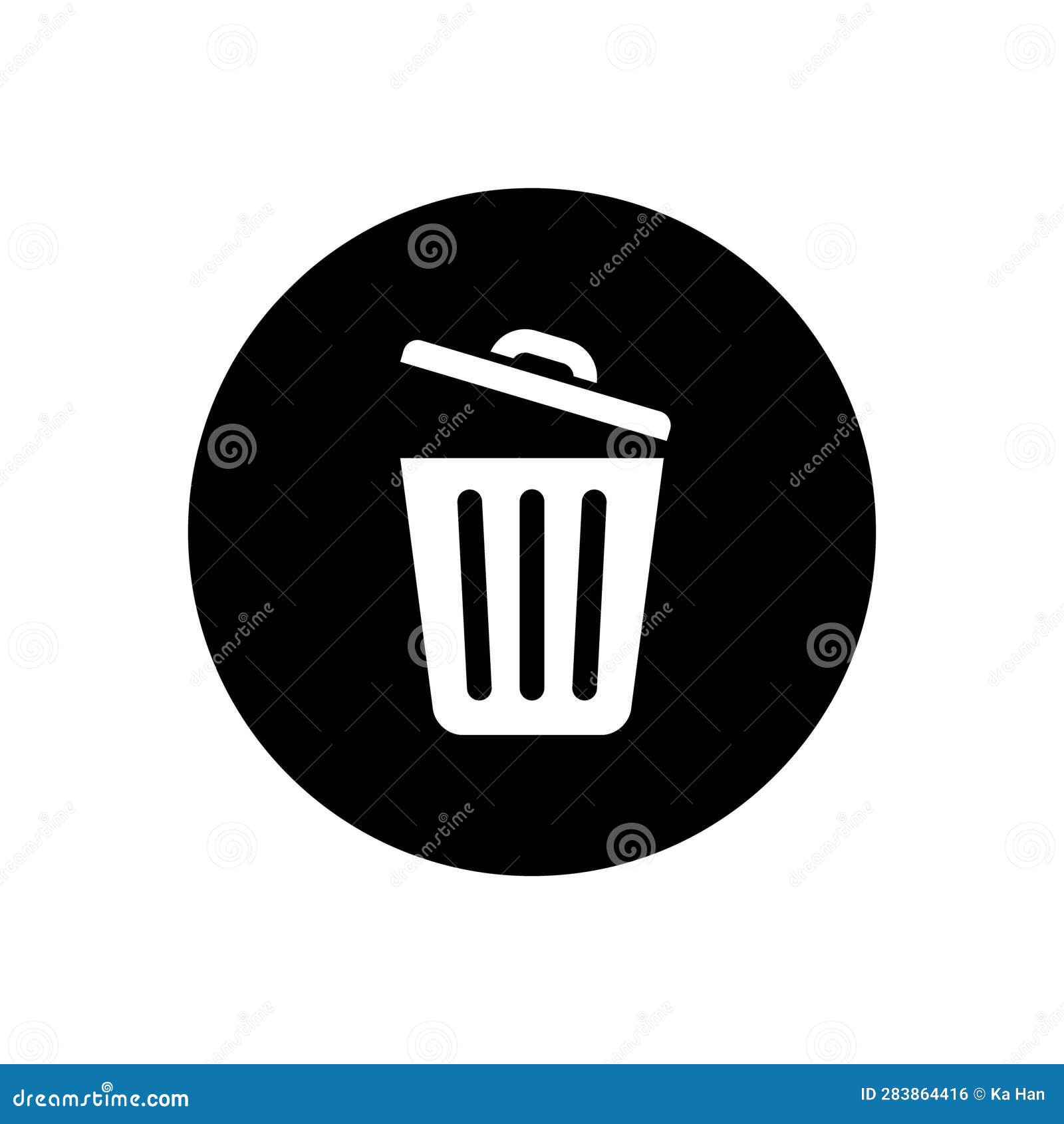 Open Recycle Bin, Trash Can Icon Vector Isolated on White Background ...