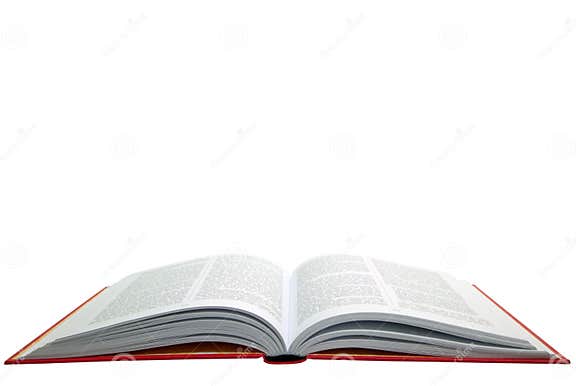 Open red book stock photo. Image of close, paperback, reference - 3748176