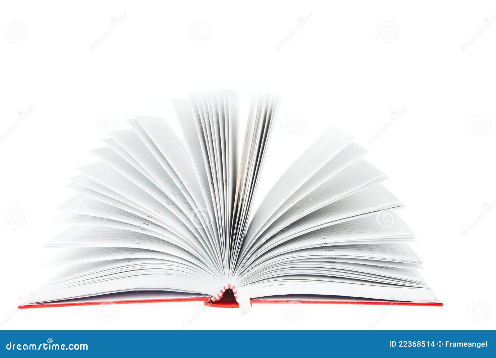 Open Red Book on White Background Stock Photo - Image of sheet ...