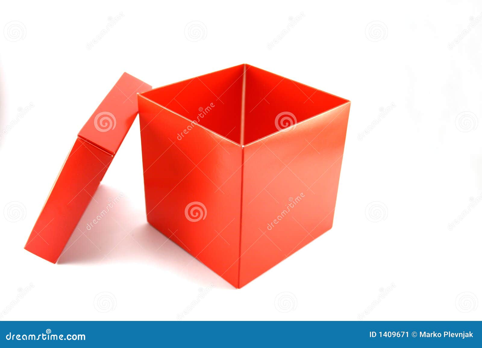Open red box stock image. Image of package, christmass - 1409671
