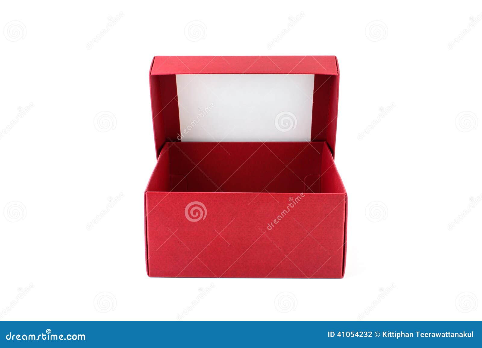 Open red box stock photo. Image of empty, shape, color - 41054232