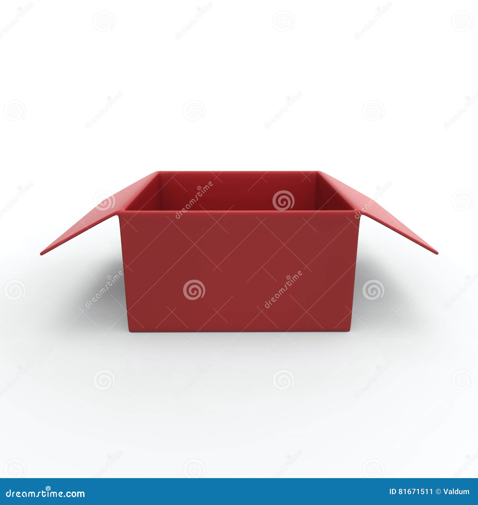 Open red box stock illustration. Illustration of open - 81671511