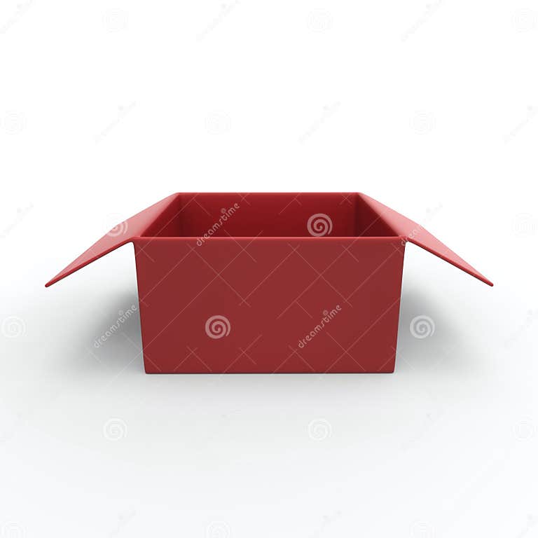 Open red box stock illustration. Illustration of open - 81671511