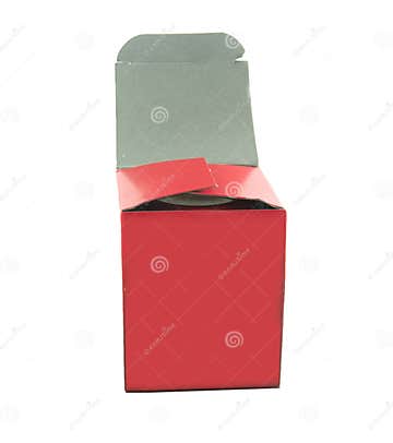Open red box stock photo. Image of paper, christmas, decor - 30350664