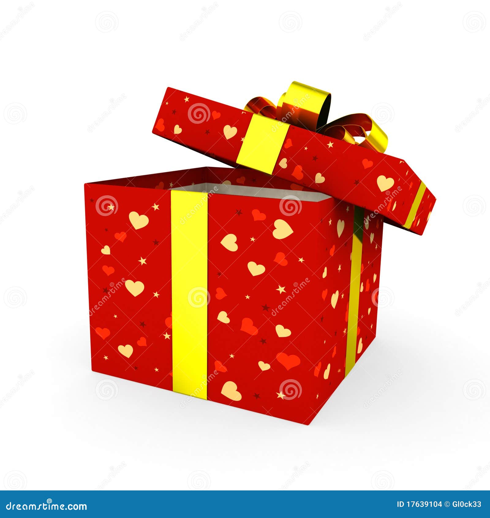 Open red gift box stock illustration. Illustration of celebration ...