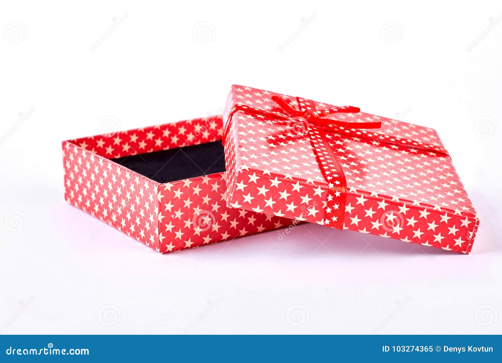 Open red gift box. stock image. Image of pattern, christmas - 103274365