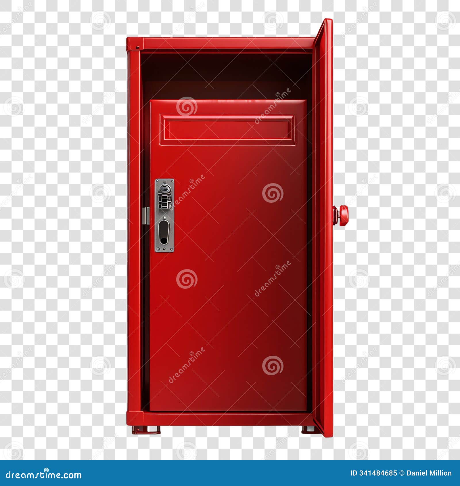 Open Red Locker stock illustration. Illustration of deposit - 341484685