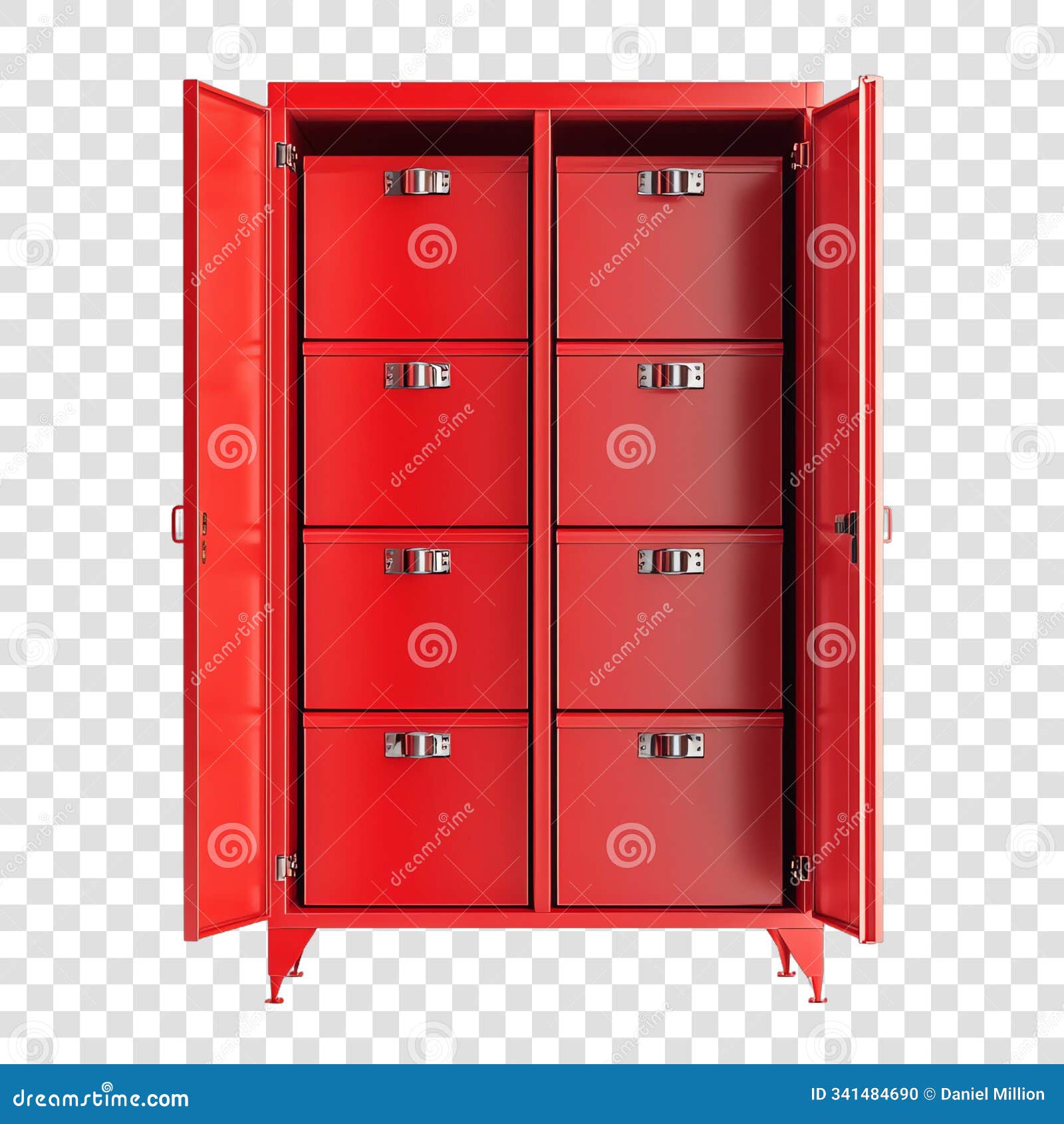 Open Red Locker stock illustration. Illustration of gold - 341484690