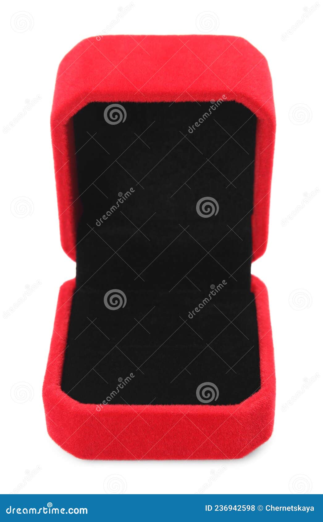 Open Red Ring Box Isolated on White Stock Photo - Image of elegant ...