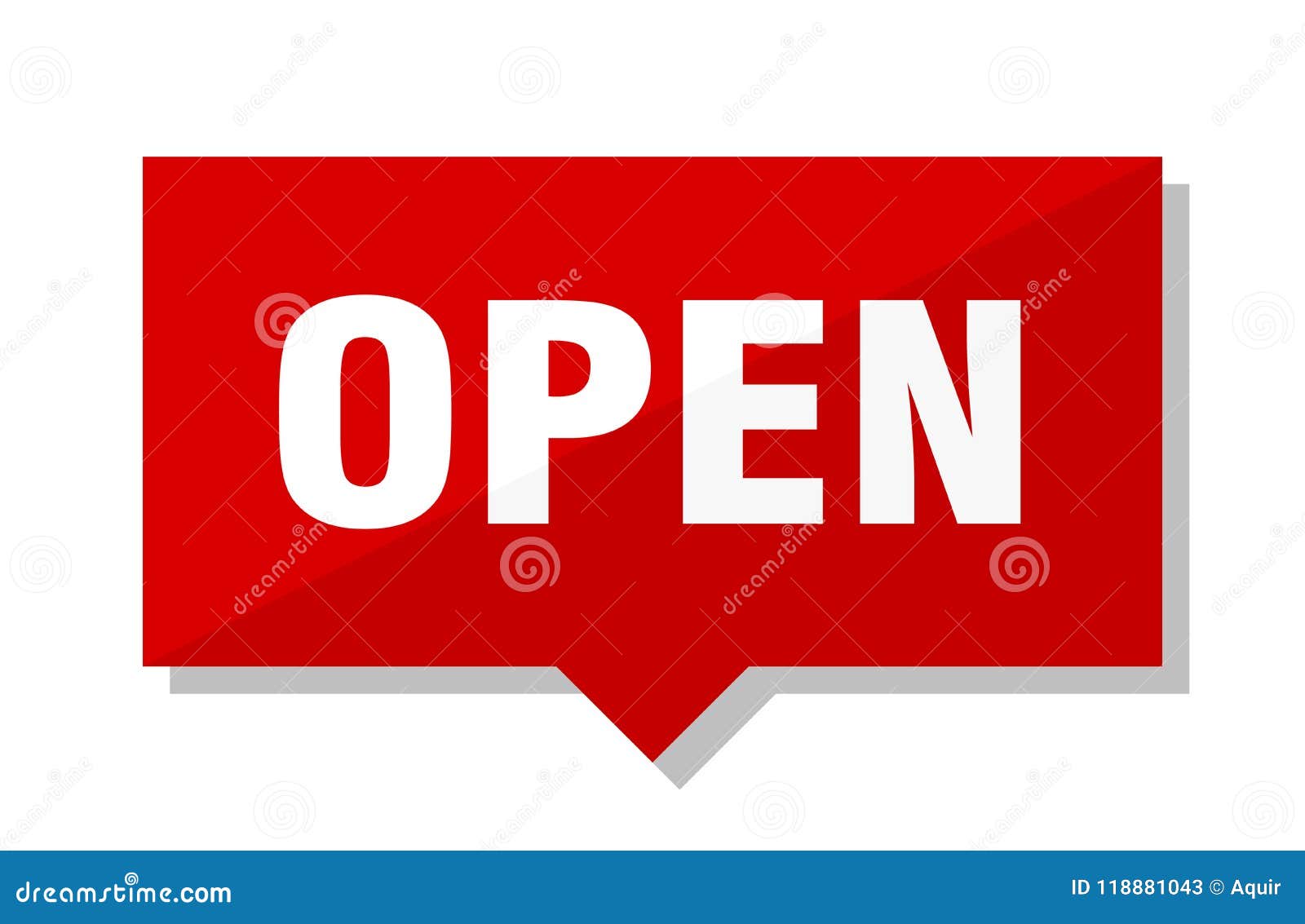 Open price tag stock vector. Illustration of sign, banner - 118881043